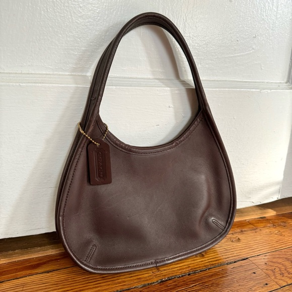 Coach | Bags | 99s Vintage Coach Dark Brown Leather Mini Ergo Legacy ...